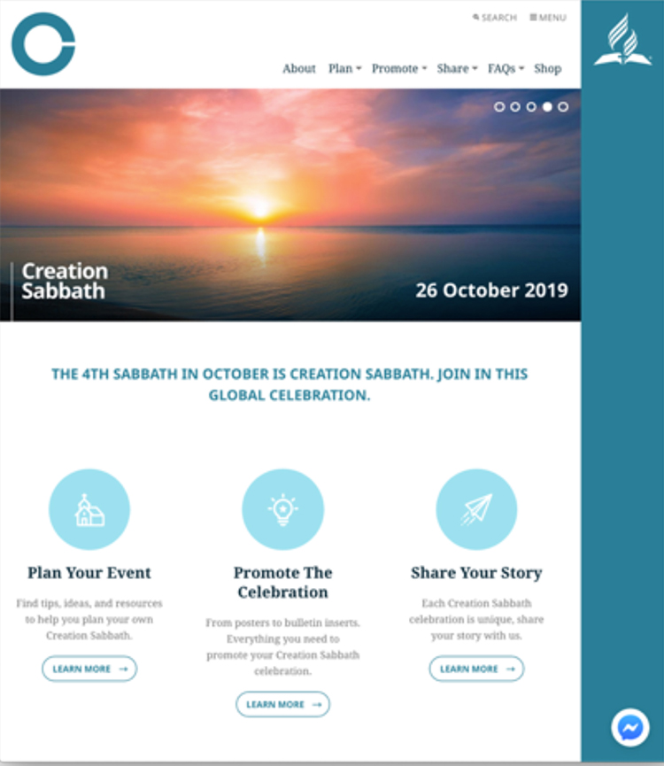 Creation Sabbath Website Updated in Time for October Event - Seventh ...
