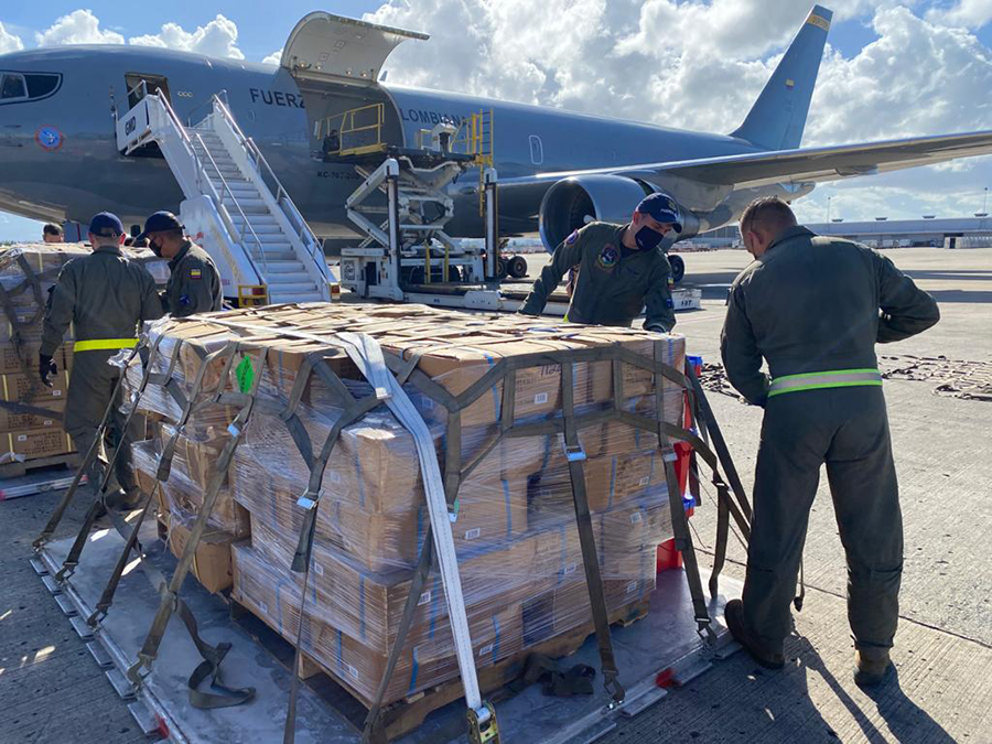 Tons of ADRA Emergency Supplies Airlifted by Colombian Air Force to ...
