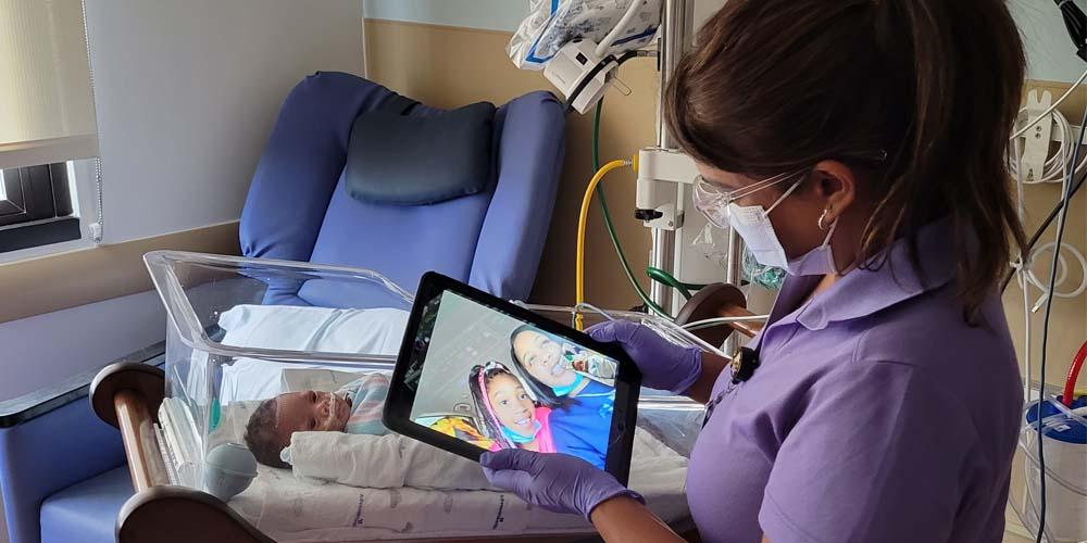 Virtual Visits Connect Loved Ones to Patients Young and Old - Seventh ...