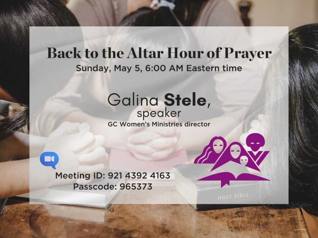 IAD Back to Altar Hour of Prayer and Consultation - Seventh-day ...
